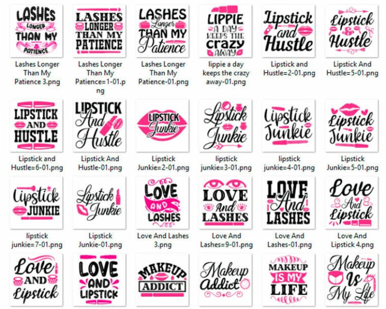304 Makeup SVG Bundle – MasterBundles