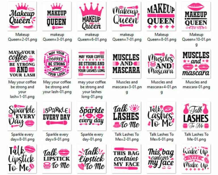 304 Makeup SVG Bundle – MasterBundles