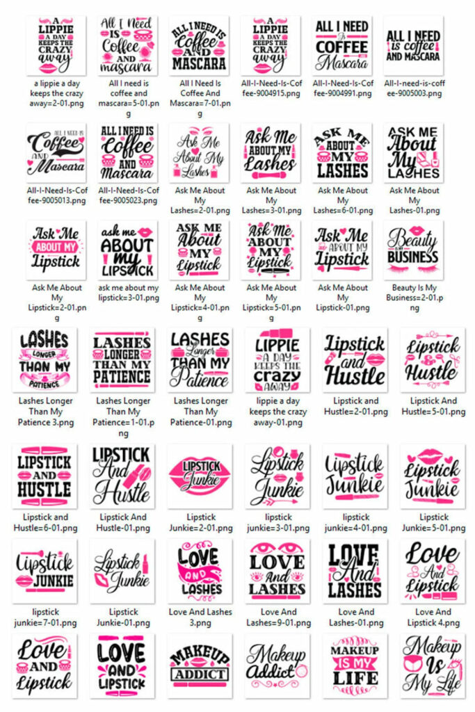304 Makeup SVG Bundle – MasterBundles