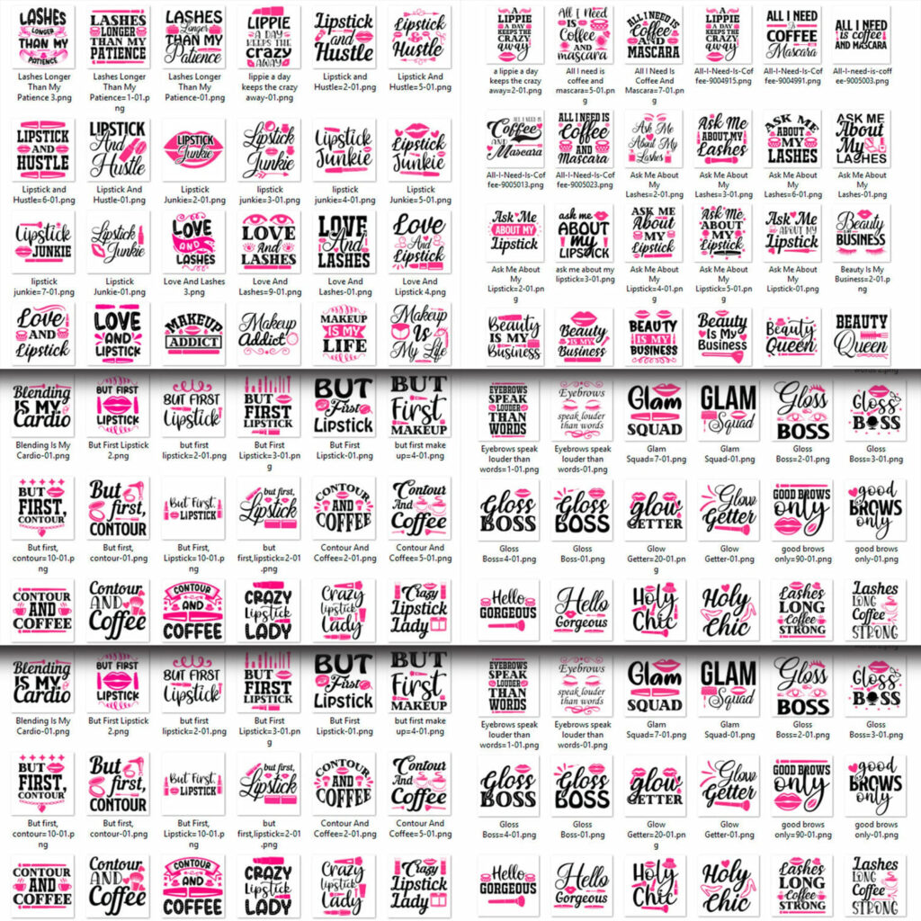 304 Makeup SVG Bundle – MasterBundles