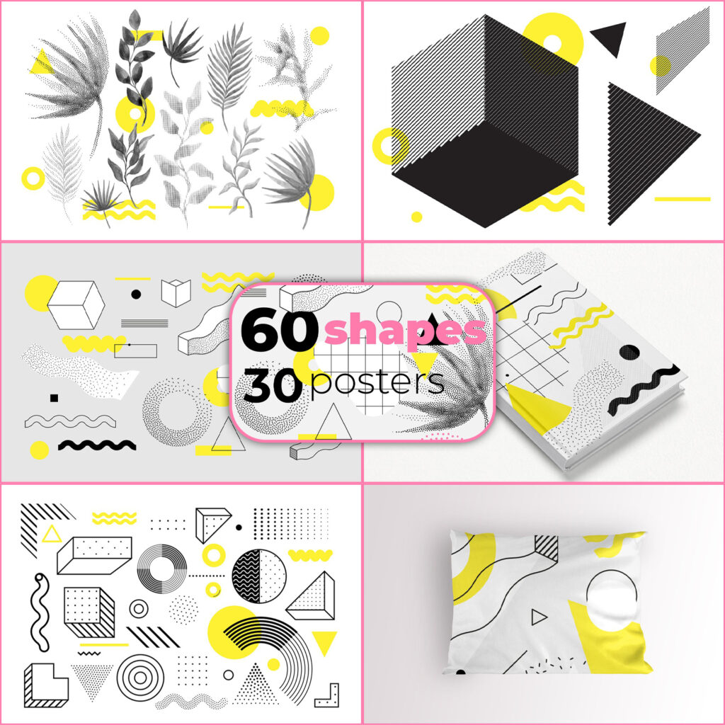 8 3D Geometric Seamless Patterns - MasterBundles