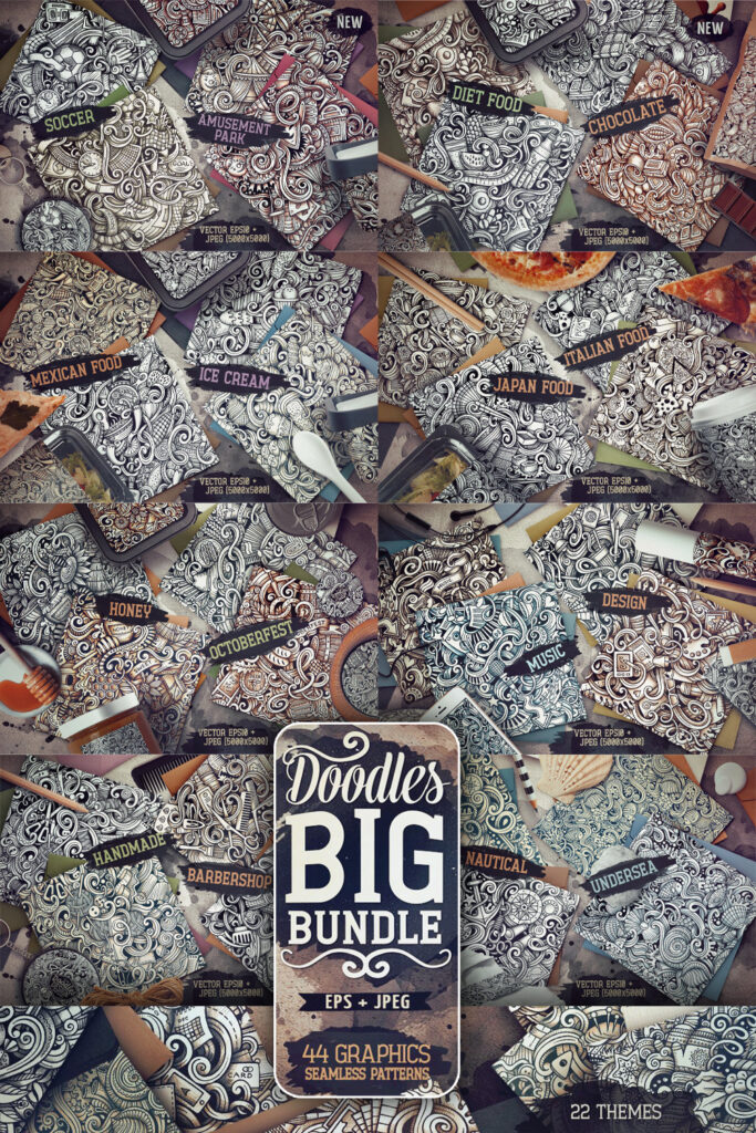 -75% Big Graphics Patterns Bundle #1 – MasterBundles