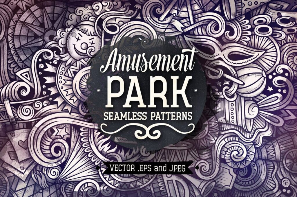Amusement Park Graphics Patterns – MasterBundles