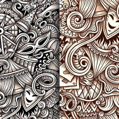 Amusement Park Graphics Patterns | Master Bundles