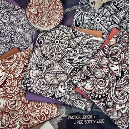 Amusement Park Graphics Patterns | Master Bundles