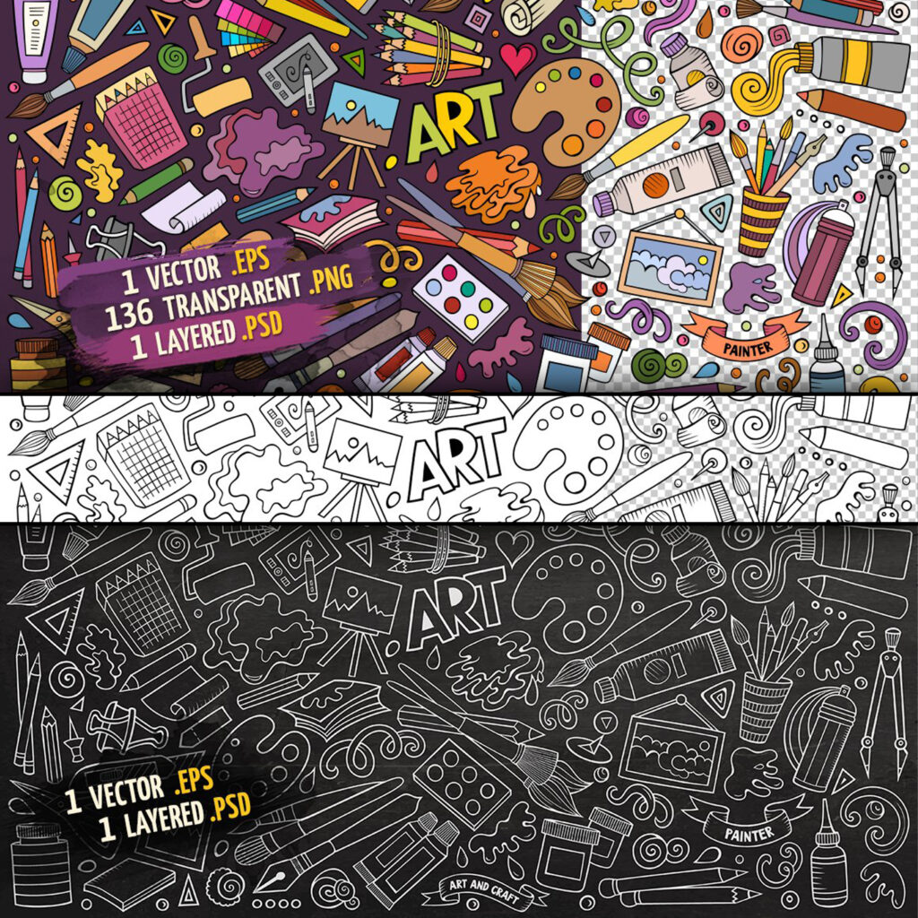 Art & Craft Objects Set – MasterBundles