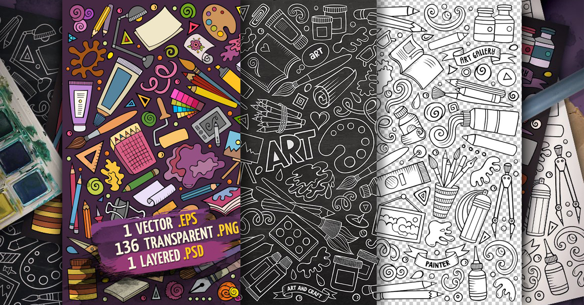 Art & Craft Objects Set – MasterBundles