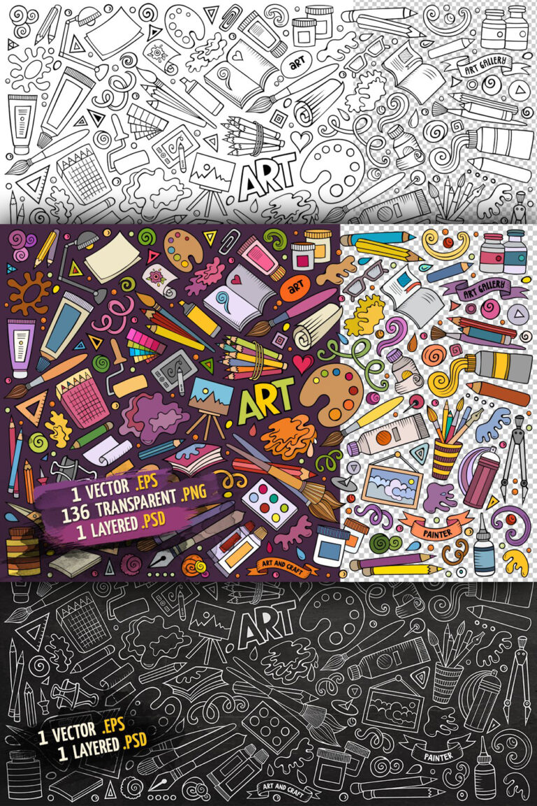 Art & Craft Objects Set – MasterBundles