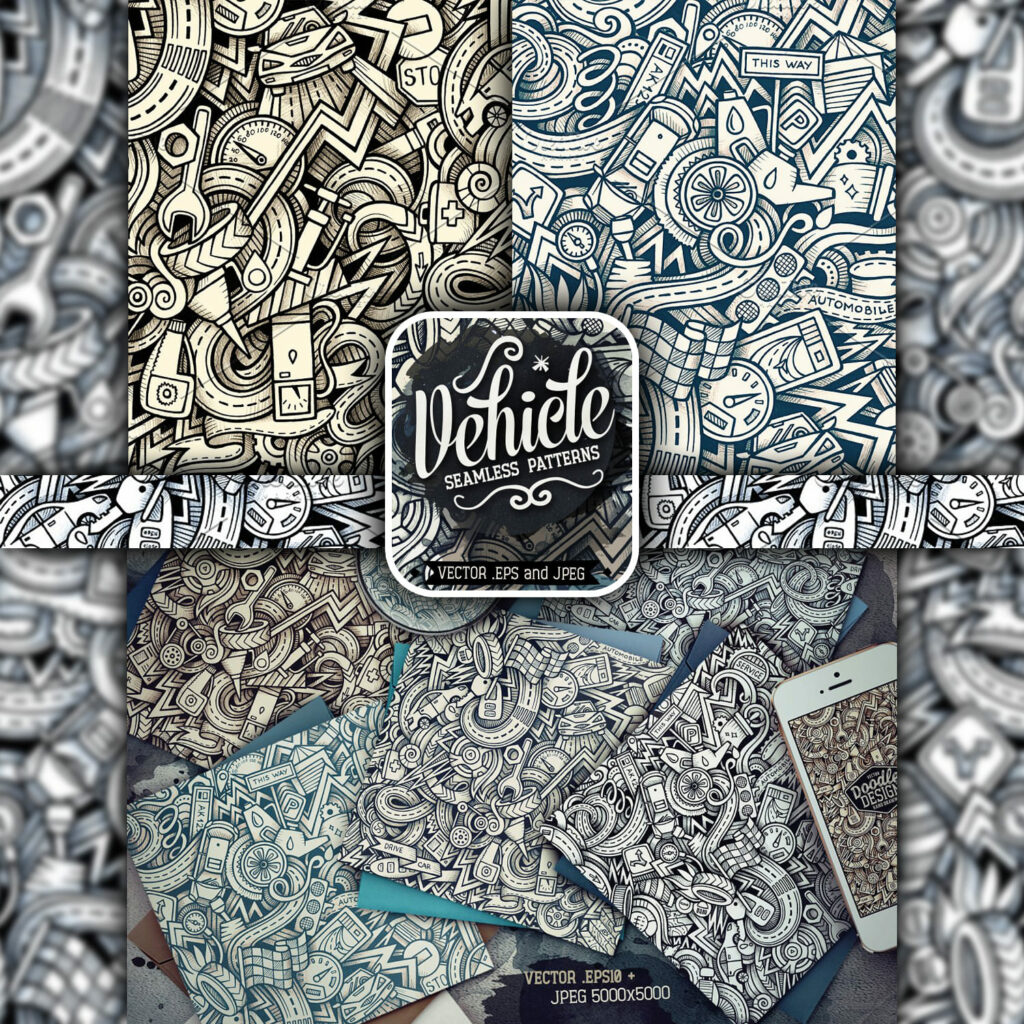 Automotive Graphics Patterns – MasterBundles