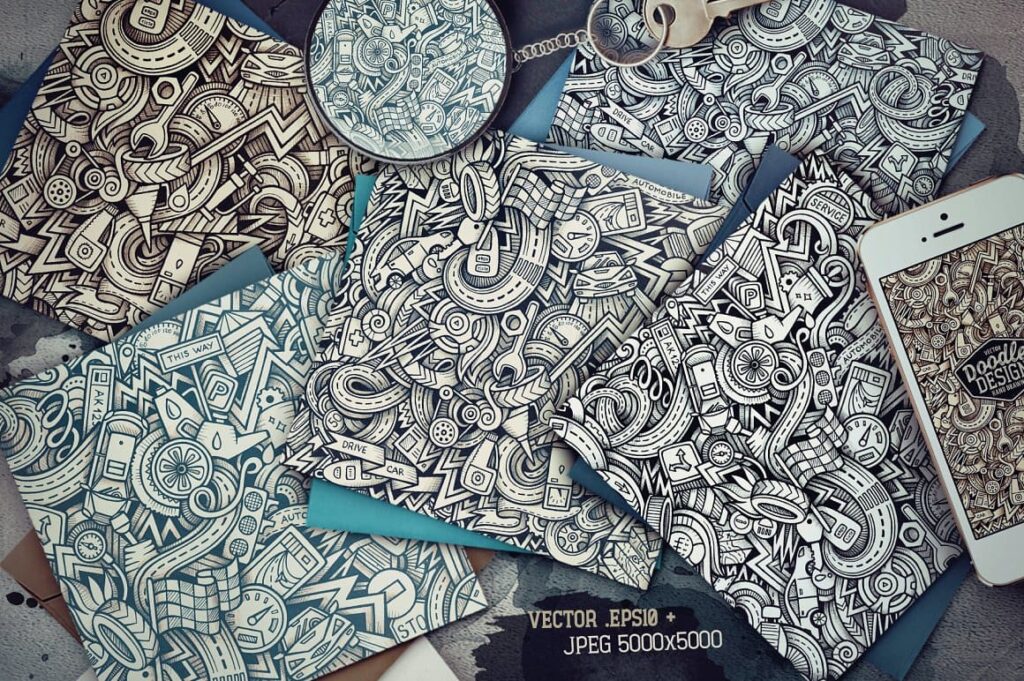 Automotive Graphics Patterns – MasterBundles