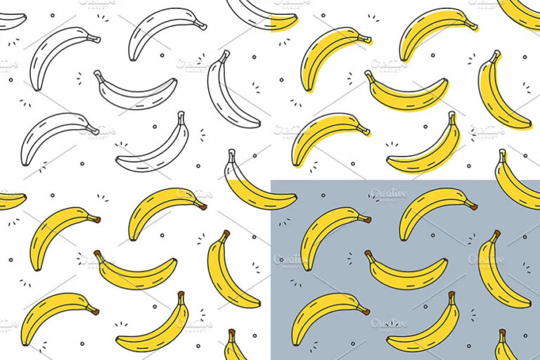 Banana Patterns – MasterBundles