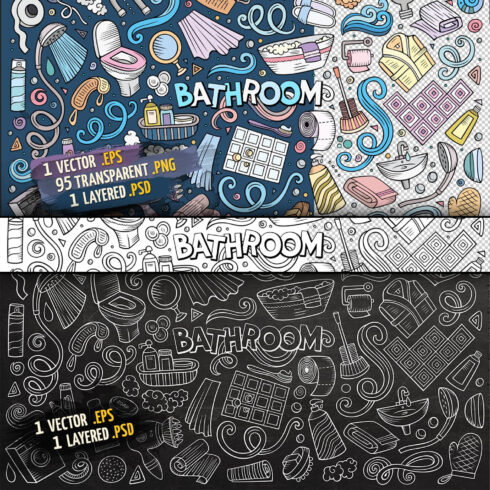 Bathroom Objects & Elements Set – MasterBundles