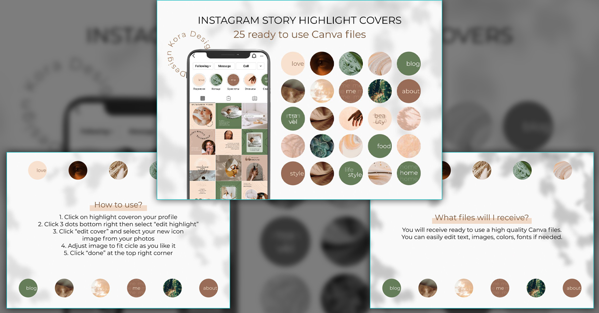 Boho Instagram Highlight Covers – MasterBundles
