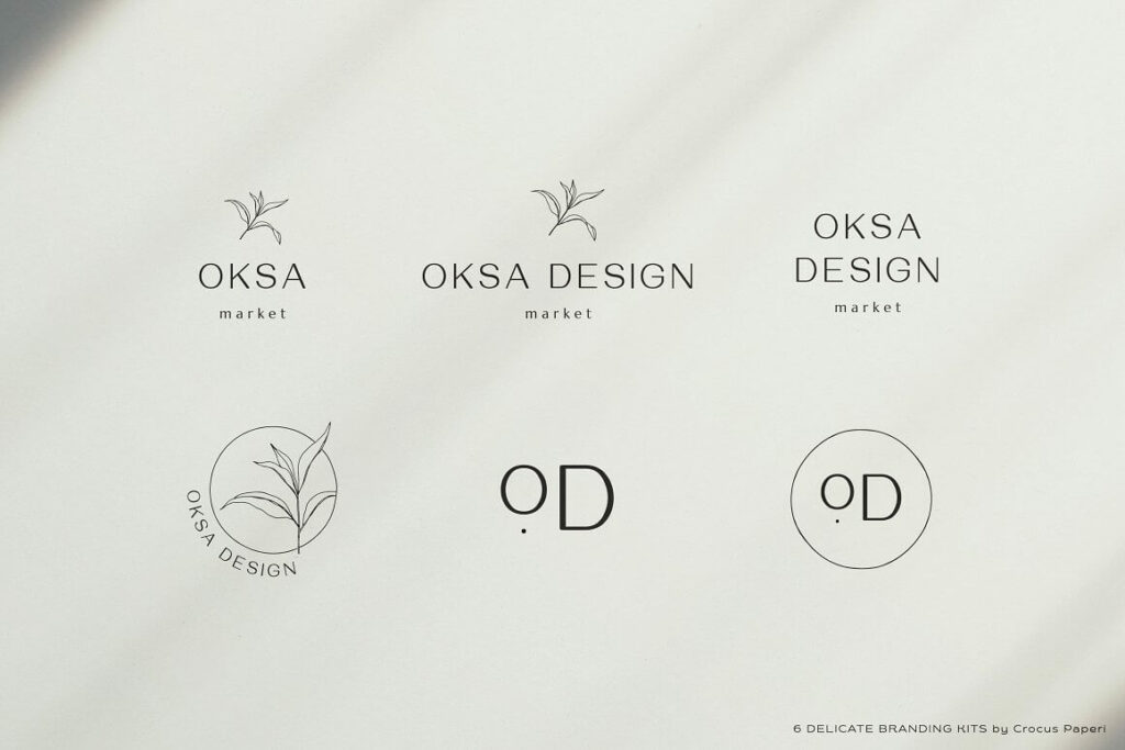 33 Delicate Logos ~ 6 Brand Kits – MasterBundles