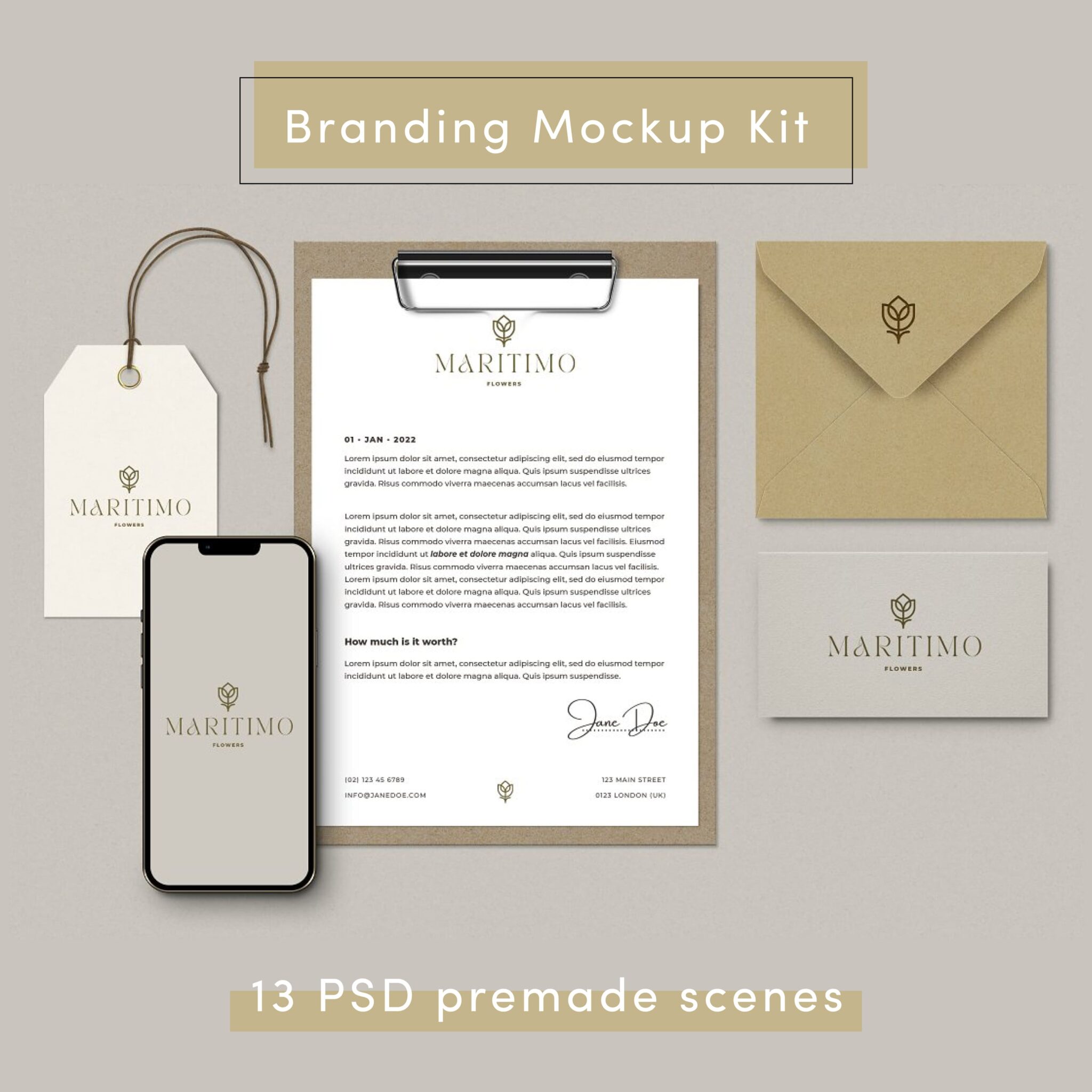 Branding Mockup Kit – MasterBundles