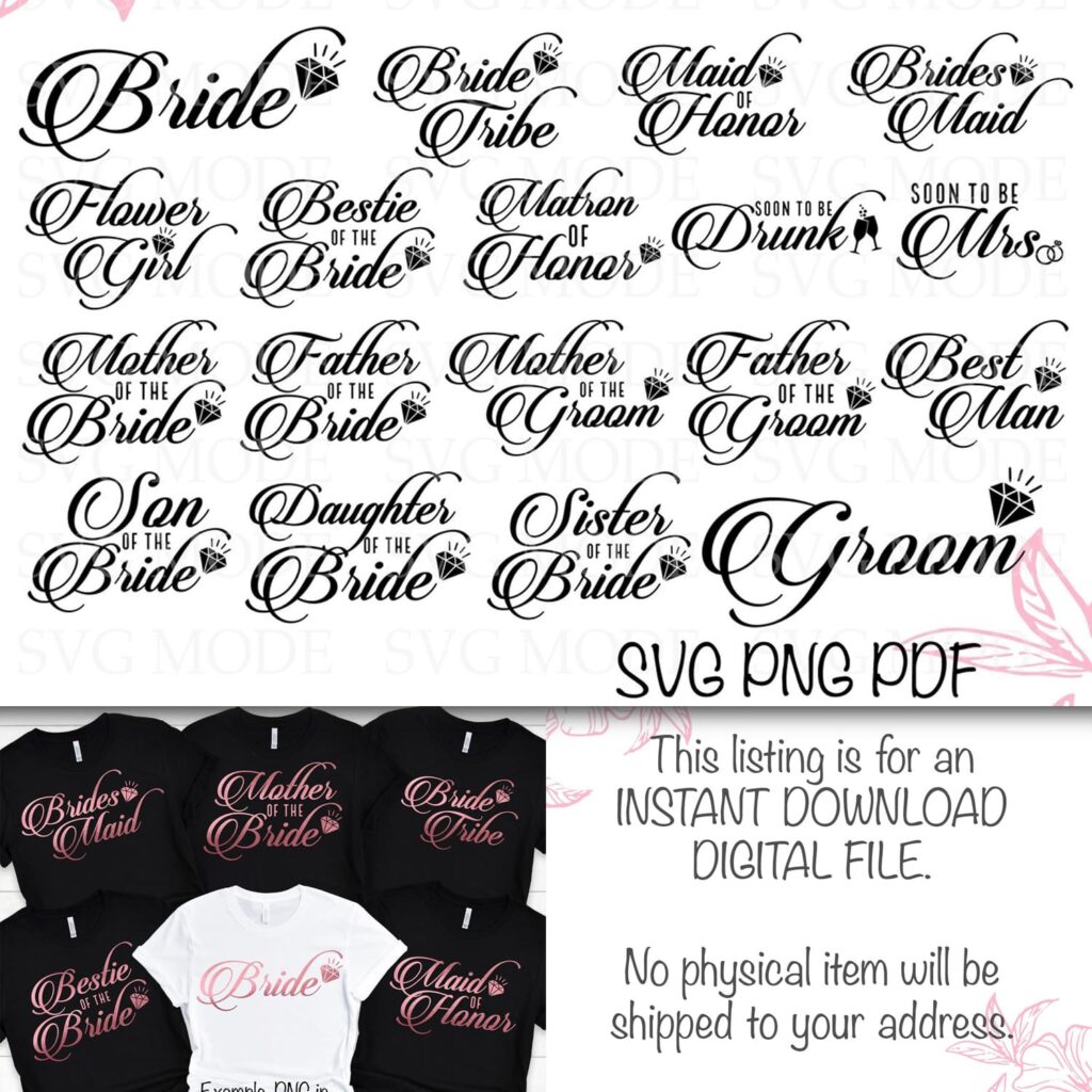 Bridal Party SVG Bundle – MasterBundles