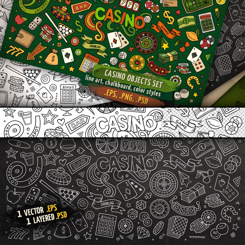Casino Graphics Patterns – MasterBundles