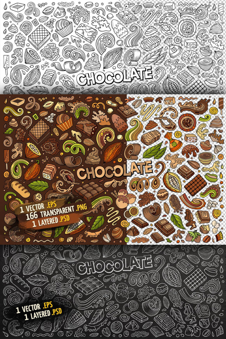 Chocolate Objects & Symbols Set – MasterBundles