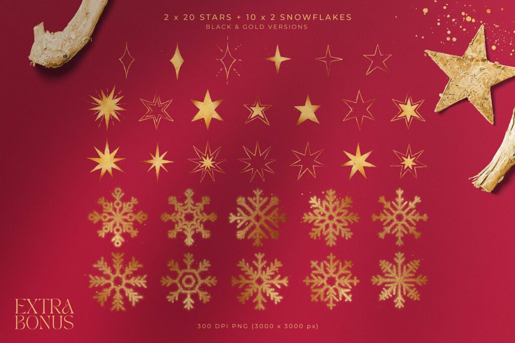 Magic Christmas Illustration Bundle – MasterBundles