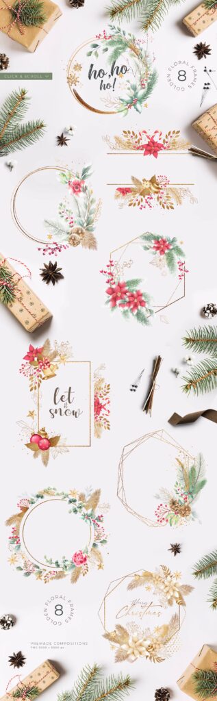 Magic Christmas Illustration Bundle – MasterBundles