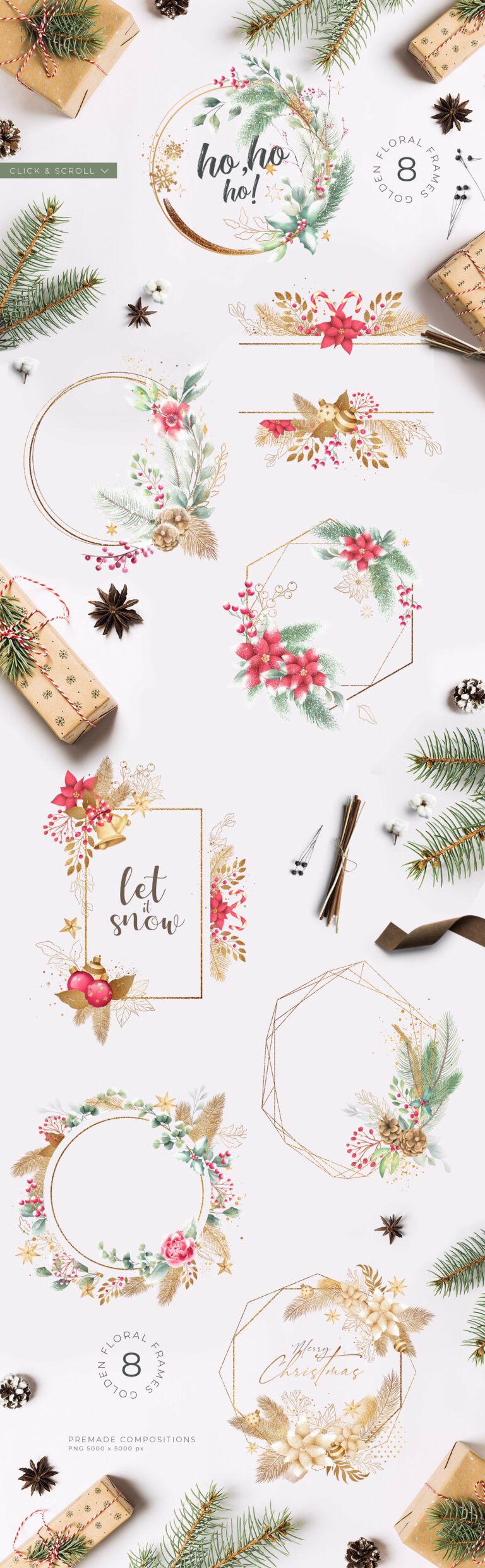 Magic Christmas Illustration Bundle – MasterBundles