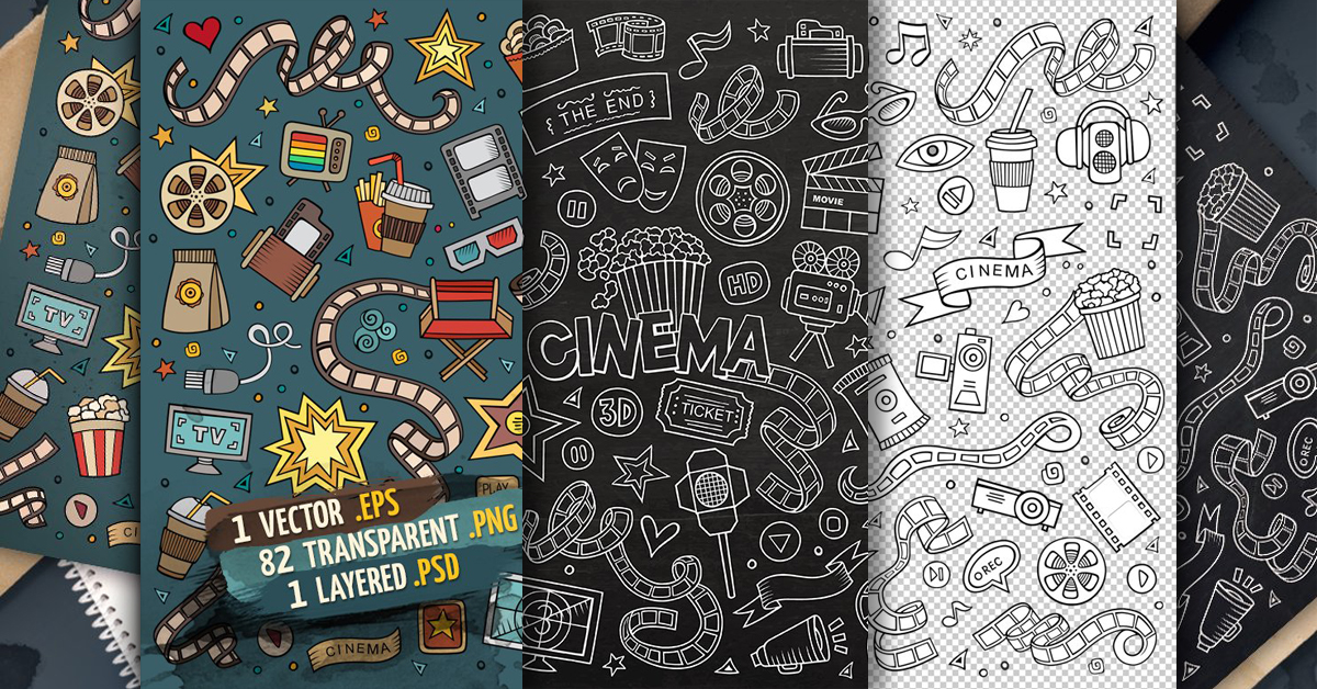 Cinema Objects & Elements Set – MasterBundles