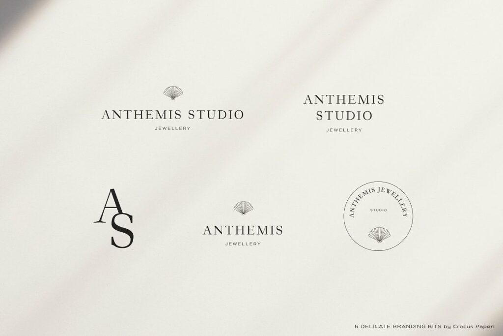 33 Delicate Logos ~ 6 Brand Kits – MasterBundles