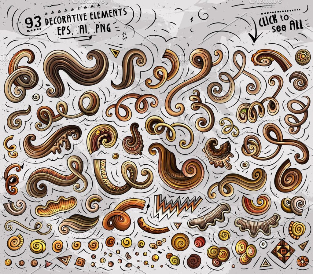 Coffee Cartoon Vector Objects Set – MasterBundles