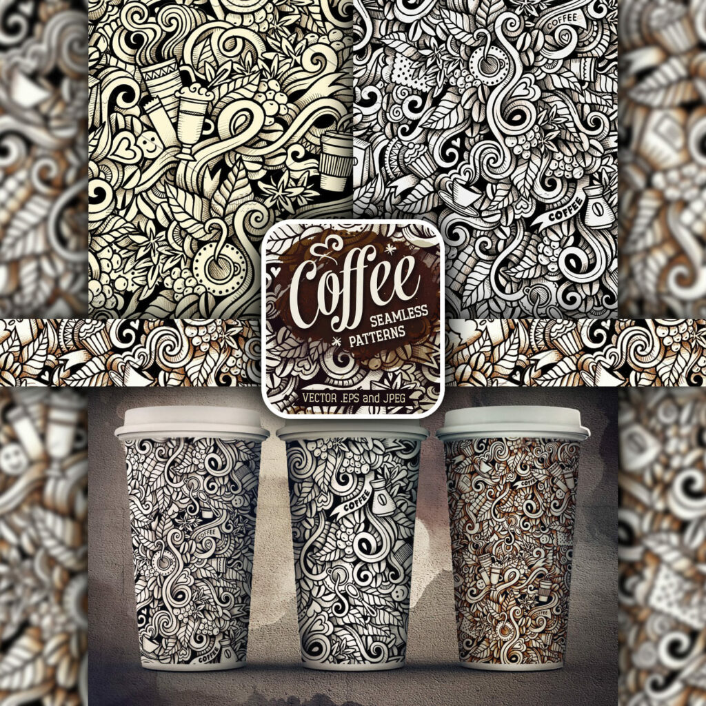 Coffee Graphics Patterns – MasterBundles