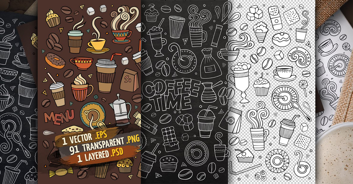 Coffee Objects & Elements Set – MasterBundles