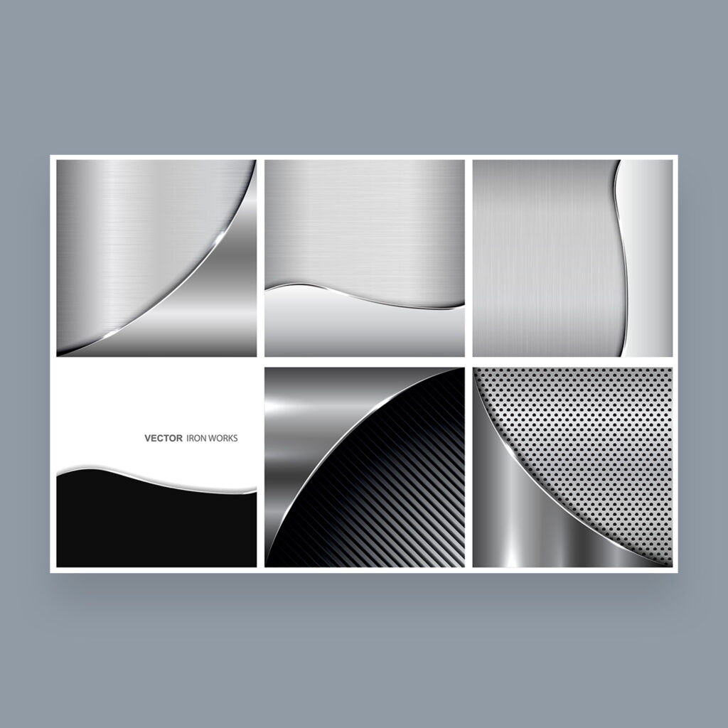 Collection Of Metallic Backgrounds – MasterBundles