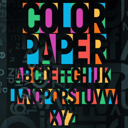 Color Paper Font – MasterBundles