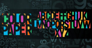 Color Paper Font – MasterBundles
