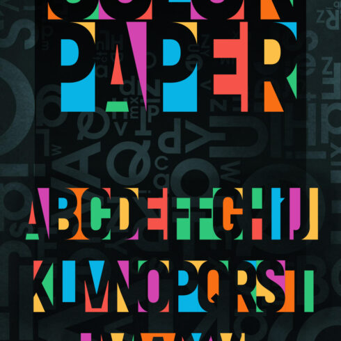 Color Paper Font | Master Bundles