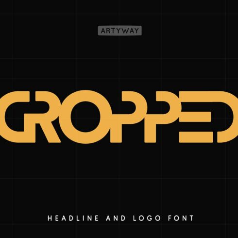 Cropped Logo Font | Master Bundles