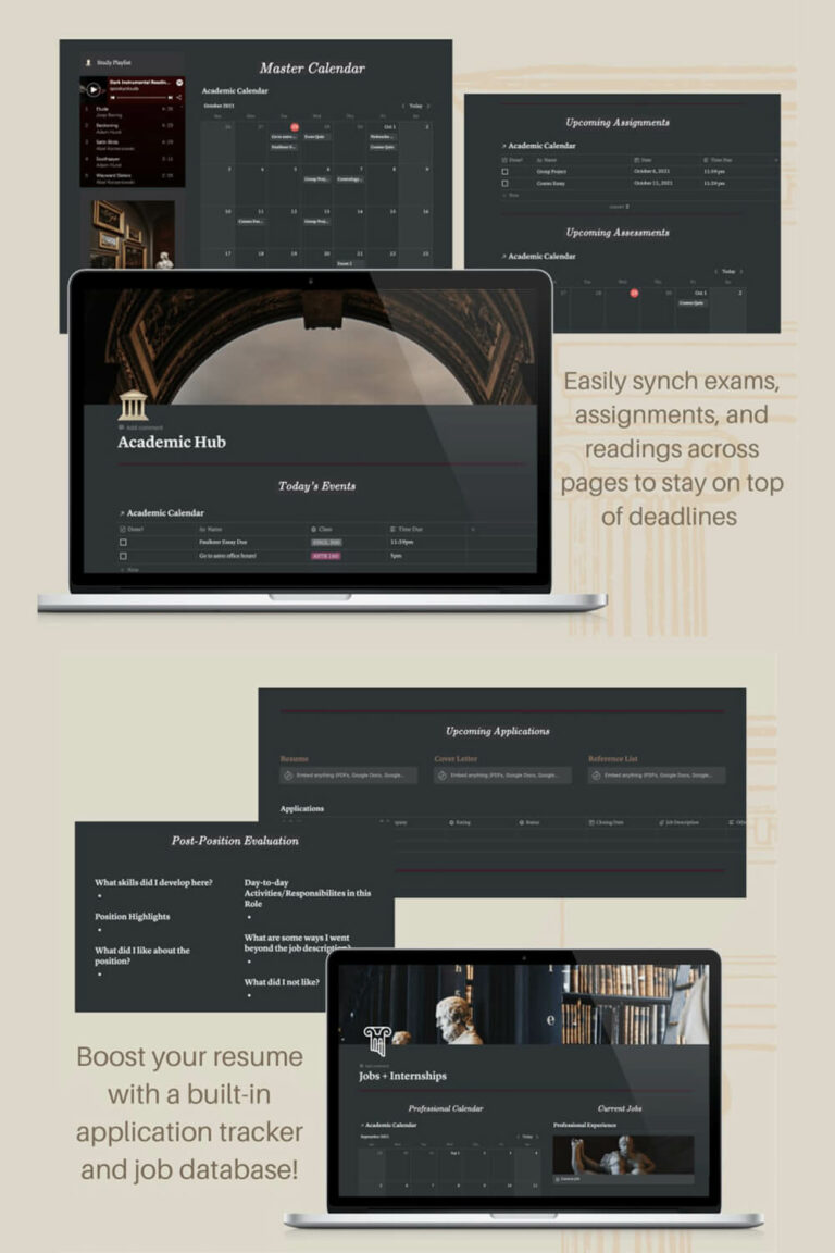 Dark Academia Student Template – MasterBundles