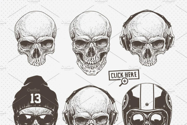 Dead Head | Vector Skulls Bundle – MasterBundles