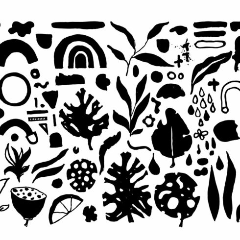 300+ Hand Drawn Shapes, Posters, Pat | Master Bundles