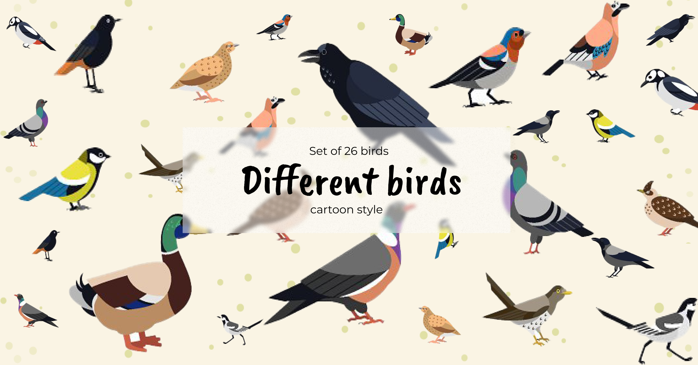 Different Birds Set – MasterBundles