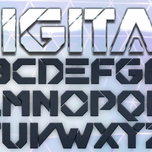 Digital Font | Master Bundles