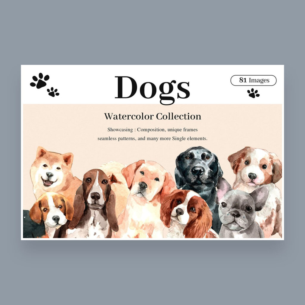 6 graphic dogs | MasterBundles