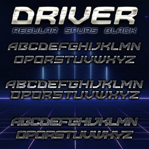 Driver Font – MasterBundles