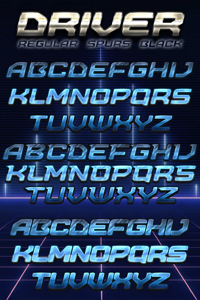 Driver Font – MasterBundles