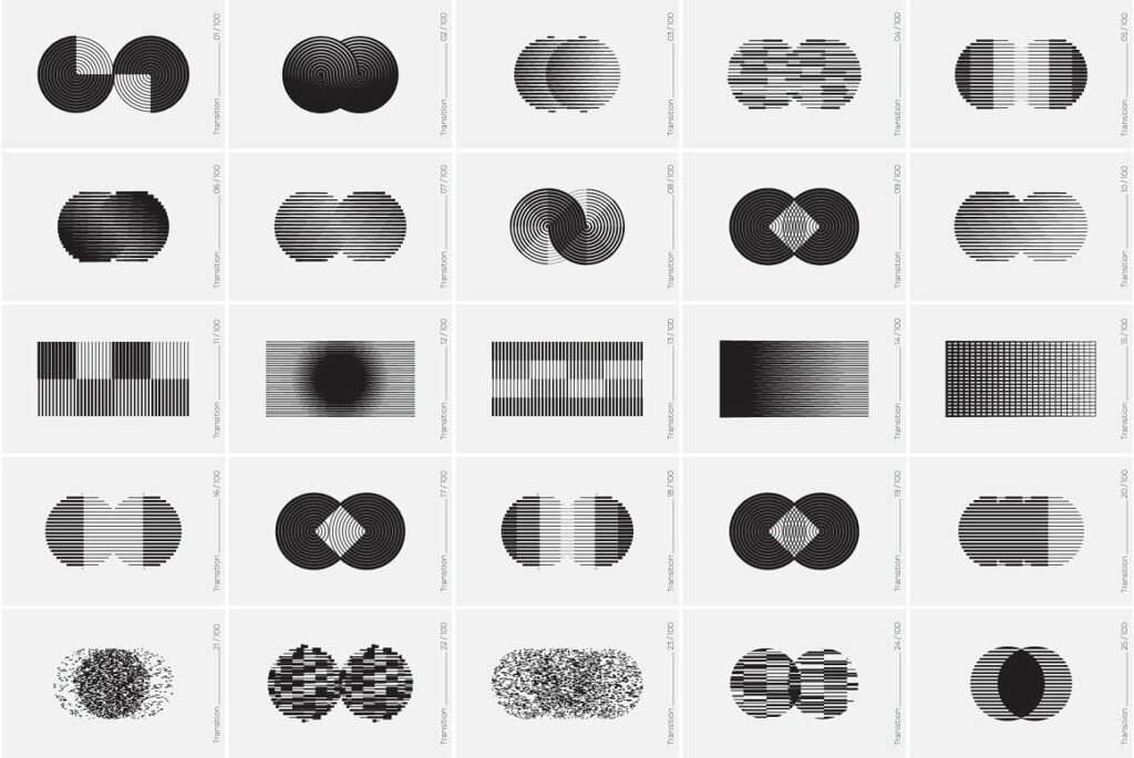 100 Transition Shapes – MasterBundles