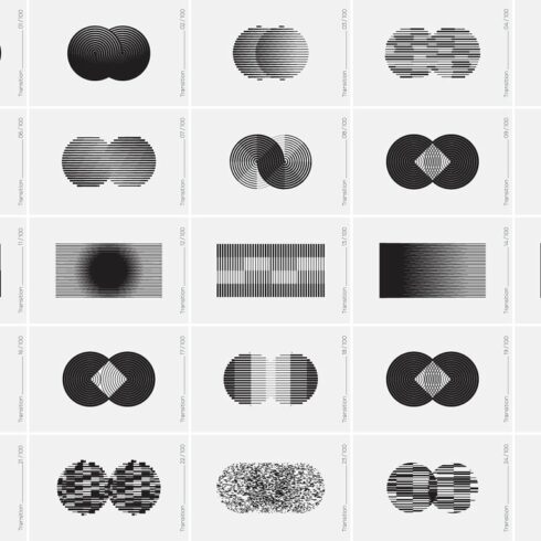 100 Transition Shapes – MasterBundles