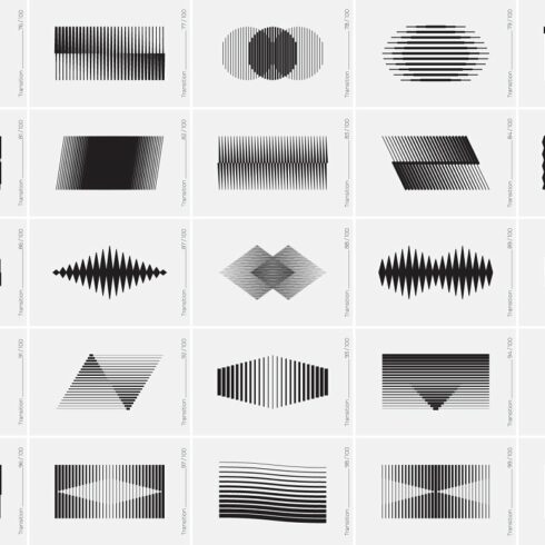 100 Transition Shapes – MasterBundles