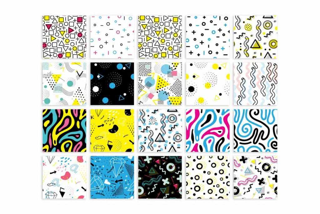 50 Seamless Patterns In 80s Style – MasterBundles