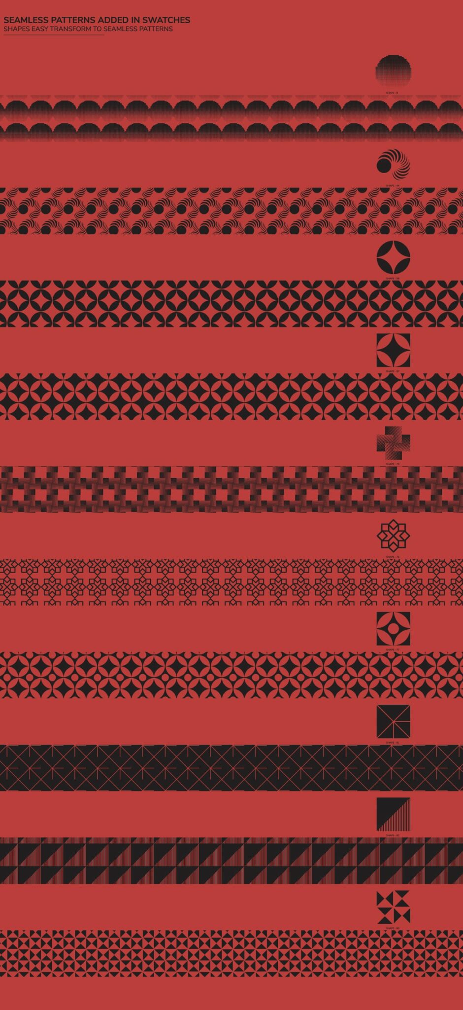 100 Geometric Shapes. Part 3 – MasterBundles