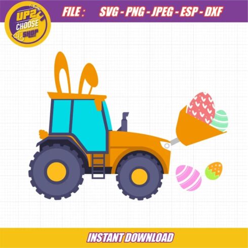 Easter Tractor SVG – MasterBundles