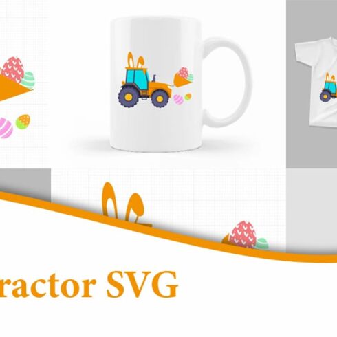 Easter Tractor SVG | Master Bundles